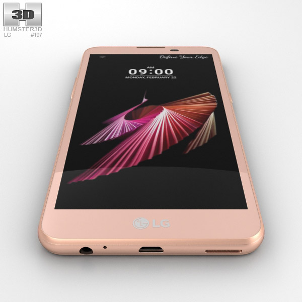 LG X Screen en Oro Rosa Modelo 3D - Descargar Teléfonos on 3DModels.org