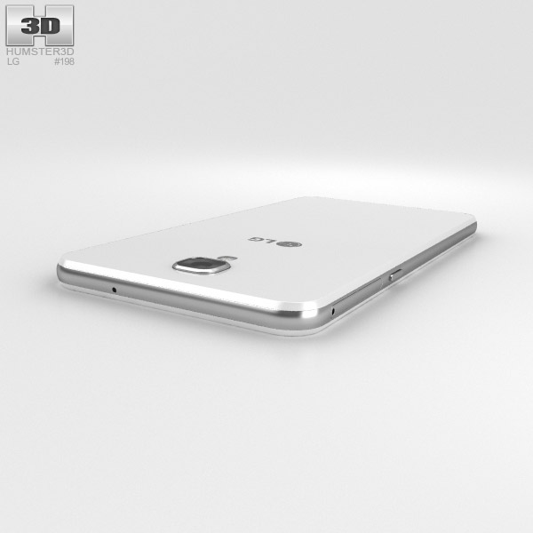 LG X Screen Blanco Modelo 3D - Descargar Teléfonos on 3DModels.org