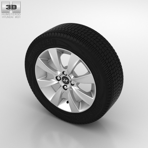 Llanta Hyundai Solaris 16 Pulgadas Plateada Multirradios Modelo 3D ...