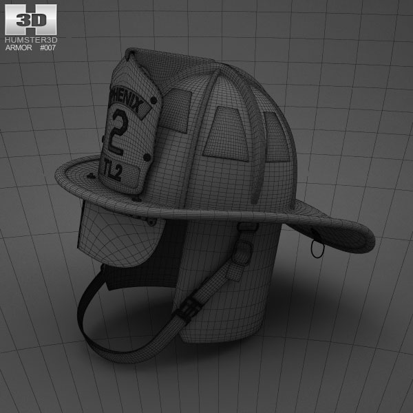 Firefighting Helmet 3D model - Download Armor on 3DModels.org