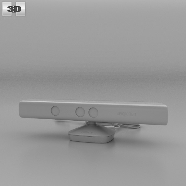 Microsoft Kinect for Xbox 360 3D model - Download Game Console on ...