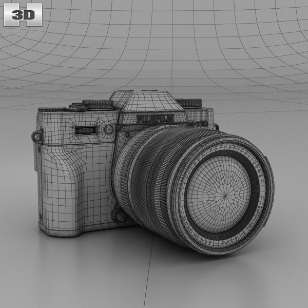 Fujifilm X-T10 Silver 3D model - Download Photo camera on 3DModels.org