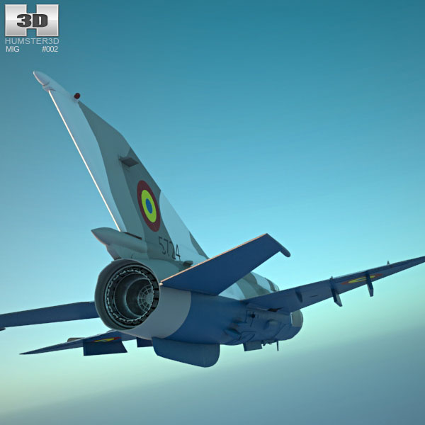 Mikoyan-Gurevich MiG-21 3D model - Download Fighter on 3DModels.org