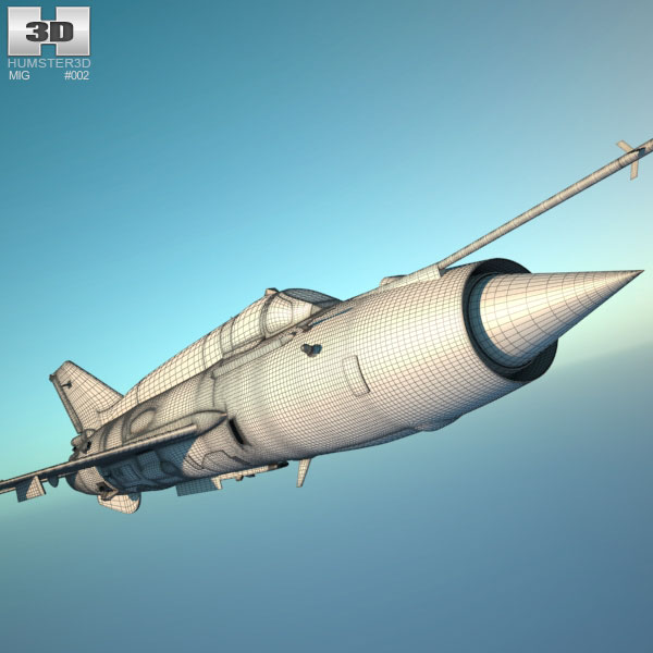 Mikoyan-Gurevich MiG-21 3D model - Download Fighter on 3DModels.org