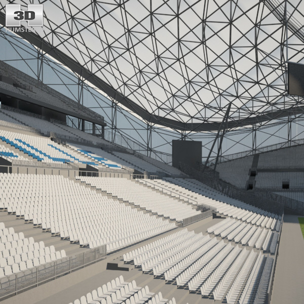 Stade Velodrome 3D model - Download Stadium on 3DModels.org
