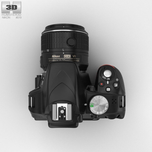 Nikon D3300 3D model - Download Photo camera on 3DModels.org