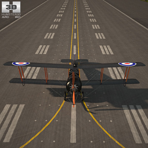 Avro 504 3D model - Download Fighter on 3DModels.org