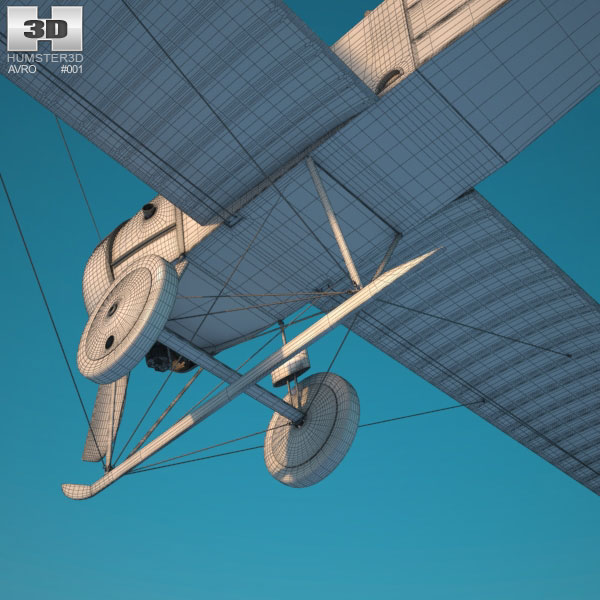 Avro 504 3D model - Download Fighter on 3DModels.org