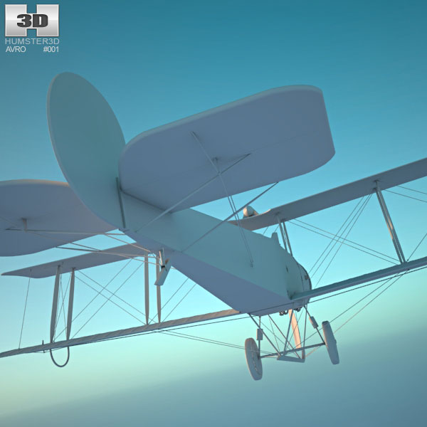 Avro 504 3D model - Download Fighter on 3DModels.org