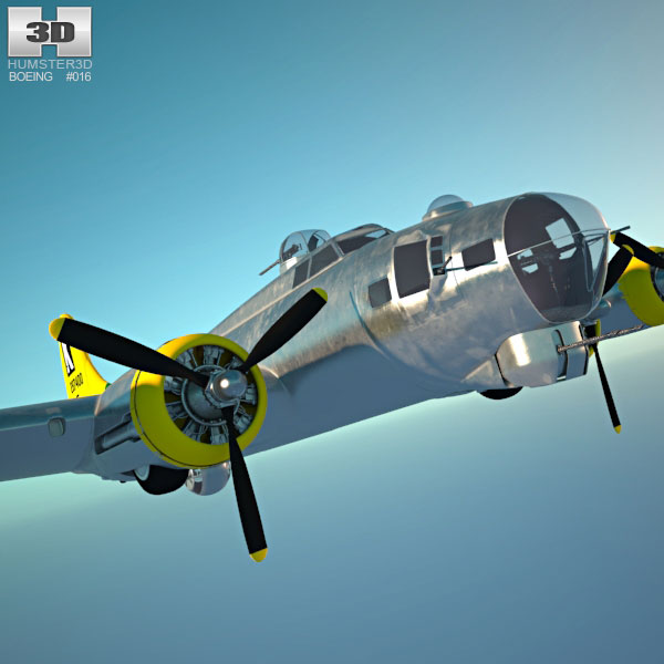 Boeing B-17 Flying Fortress 3D model - Download Bomber on 3DModels.org