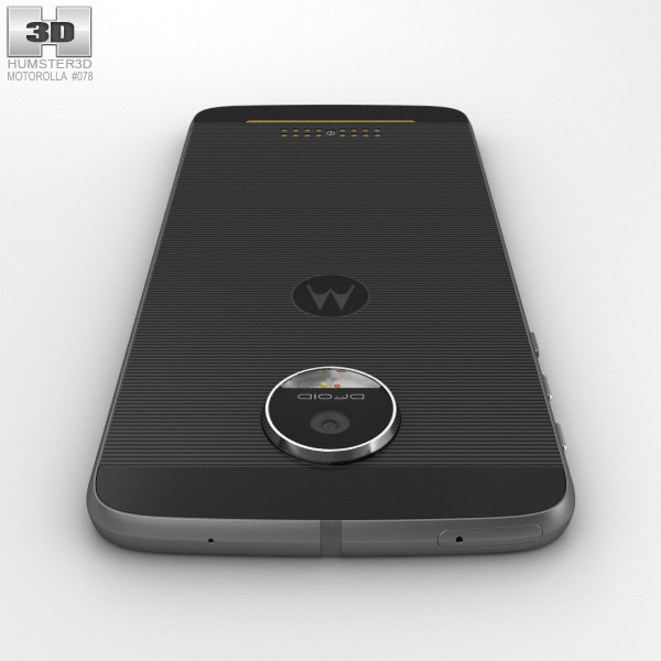 Motorola Moto Z Force Black Lunar Gray 3D模型 - 下载 智能手机 on 3DModels.org