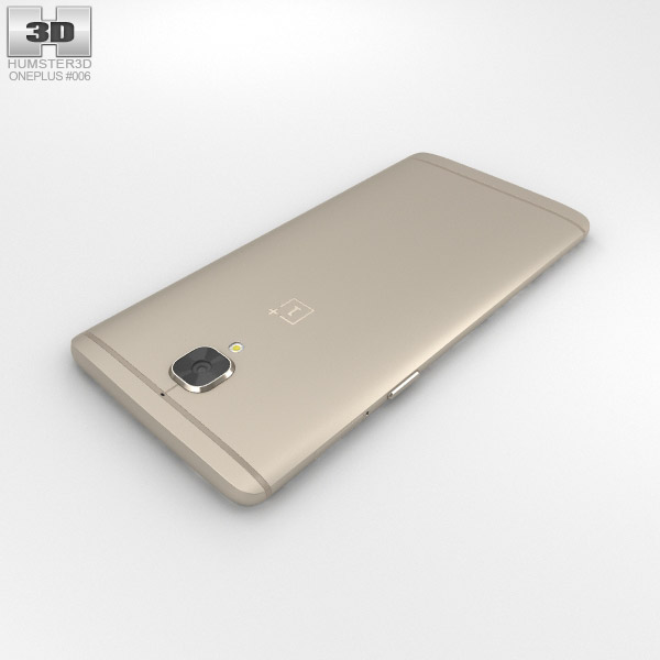 OnePlus 3 Soft Gold Modelo 3D - Descargar Teléfonos on 3DModels.org