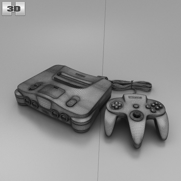 Nintendo 64 con Mando Modelo 3D - Descargar Consola de juegos activado ...