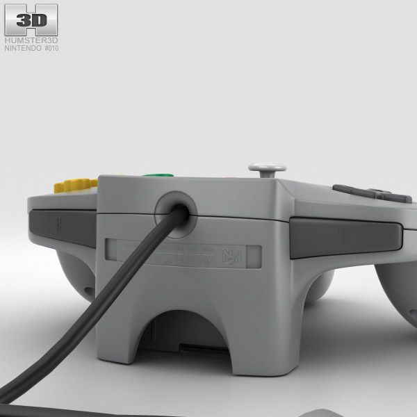 Nintendo 64 게임 컨트롤러 3D 모델 - 다운로드 비디오 게임 콘솔 on 3DModels.org