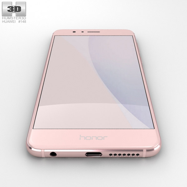 Huawei Honor 8 Sakura Pink 3D model - Download Phones on 3DModels.org