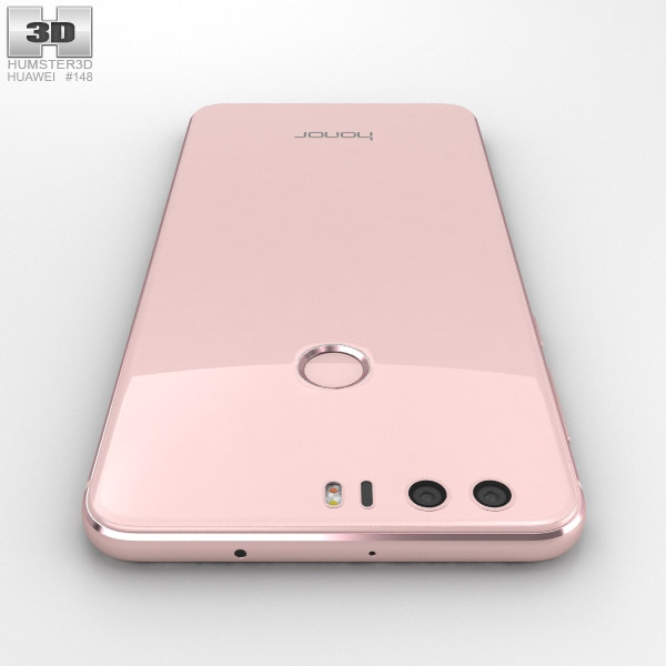 Huawei Honor 8 Sakura Pink 3D model - Download Phones on 3DModels.org