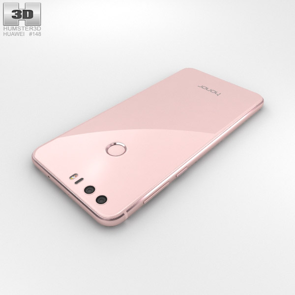 Huawei Honor 8 Sakura Pink 3D model - Download Phones on 3DModels.org