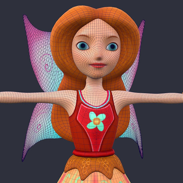 Fairy Character low poly Download Free 3D models