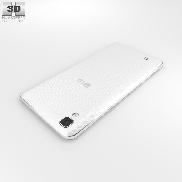 LG X Power White 3D model - Download Phones on 3DModels.org