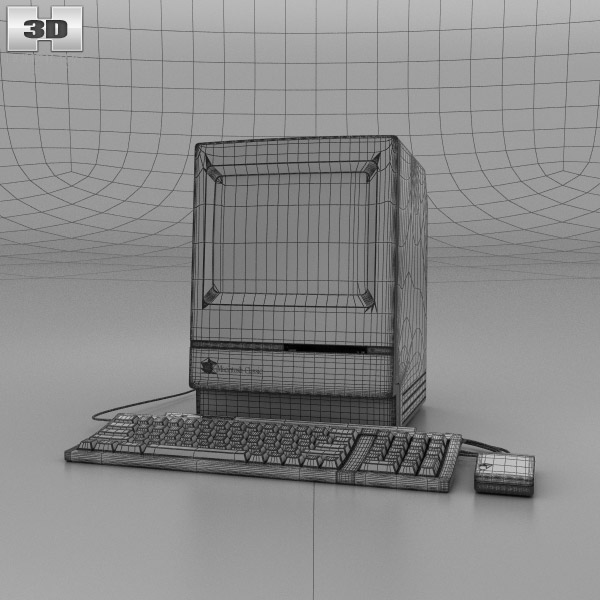 Apple Macintosh Classic 3D model - Download Desktop Computer on ...