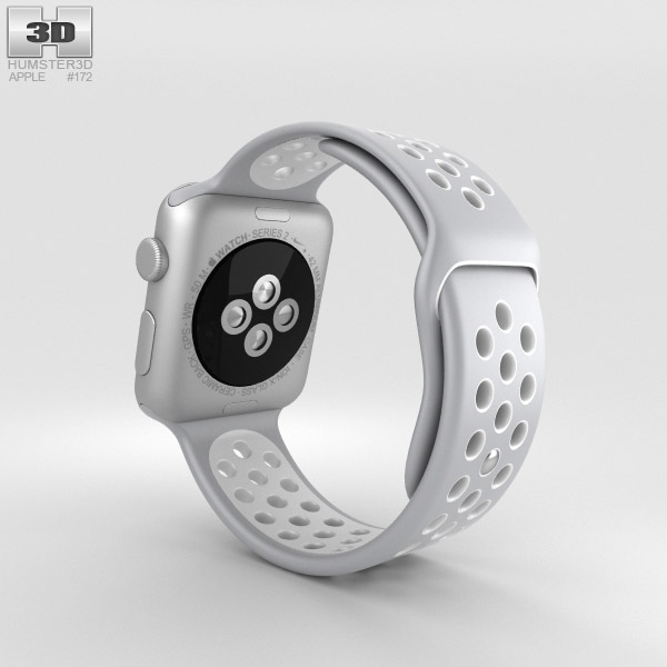 Apple Watch Nike+ 42mm Silver Aluminum Case Flat Silver/White Nike ...