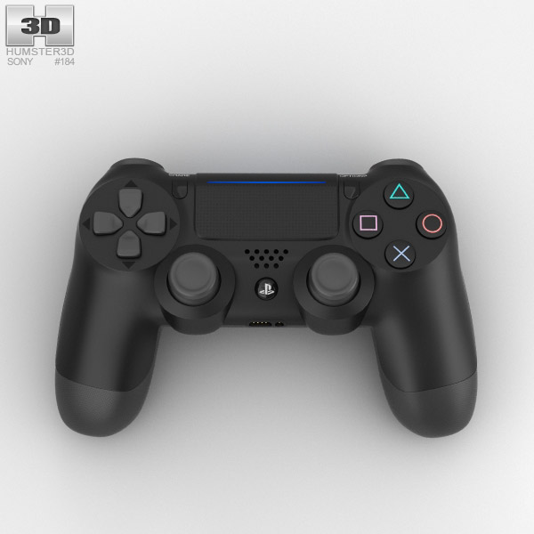 Sony DualShock 4 Controller 3D model - Download Game Console on ...