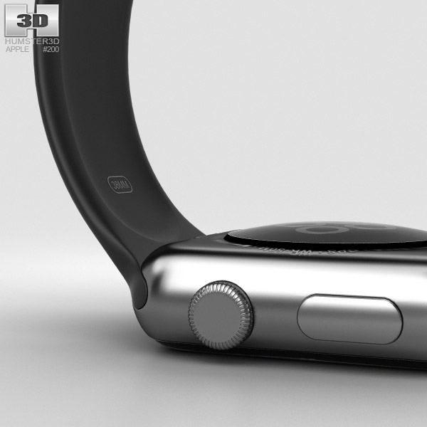 Apple Watch Series 2 38mm Space Black Stainless Steel Case Black Sport ...