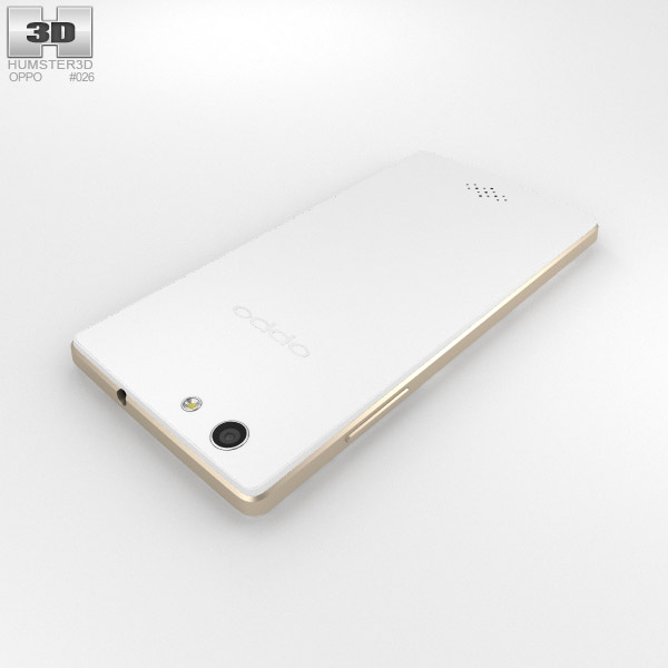 Oppo Neo 5 White 3D model - Download Phones on 3DModels.org