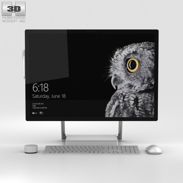 Microsoft Surface Studio 3D model - Download Desktop Computer on ...