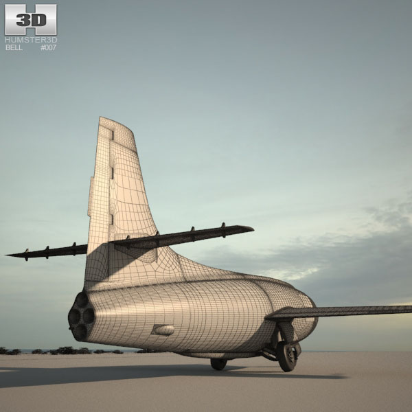 Bell X-1 3D model - Download Fighter on 3DModels.org