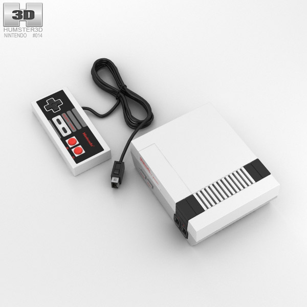 Nintendo Nes Classic Edition 3D model - Download Game Console on ...