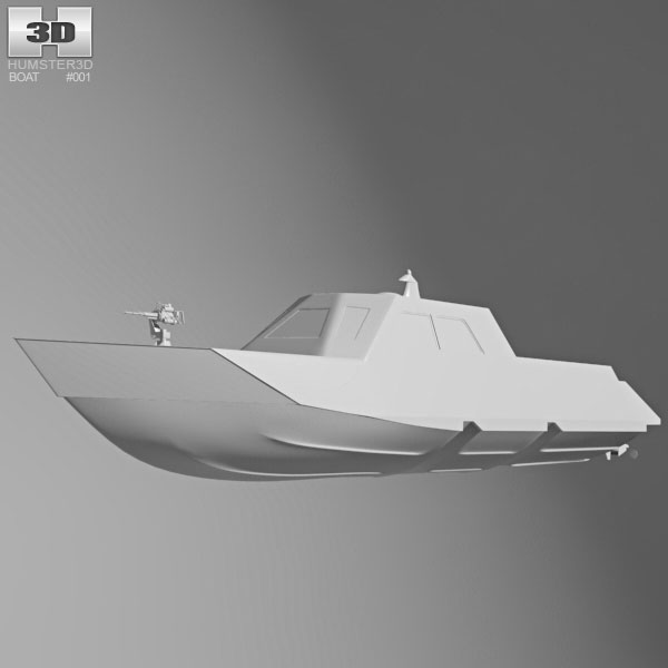 Combatant Craft Medium Mk1 3D model - Download Warship on 3DModels.org