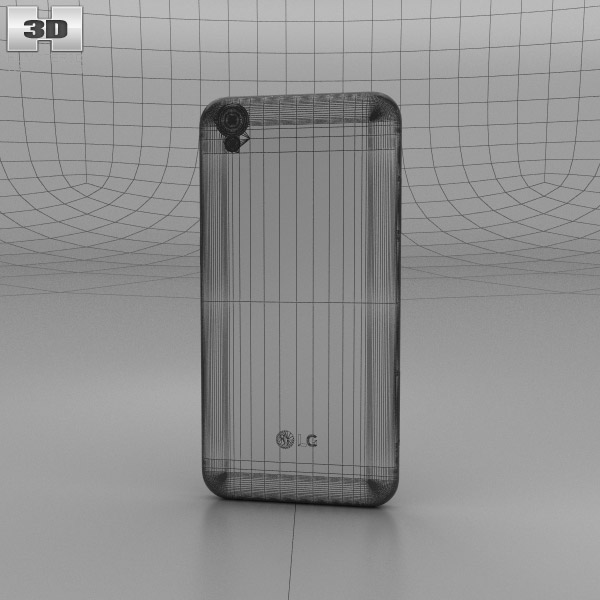 LG U Black 3D model - Download Phones on 3DModels.org