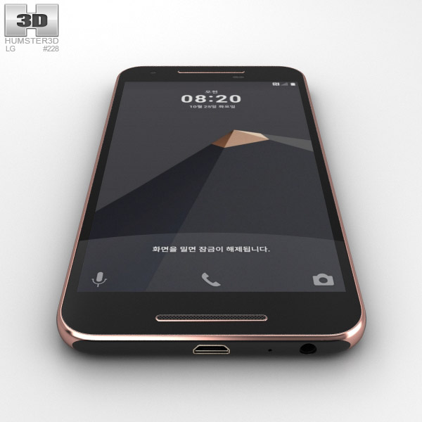 LG U Black 3D model - Download Phones on 3DModels.org
