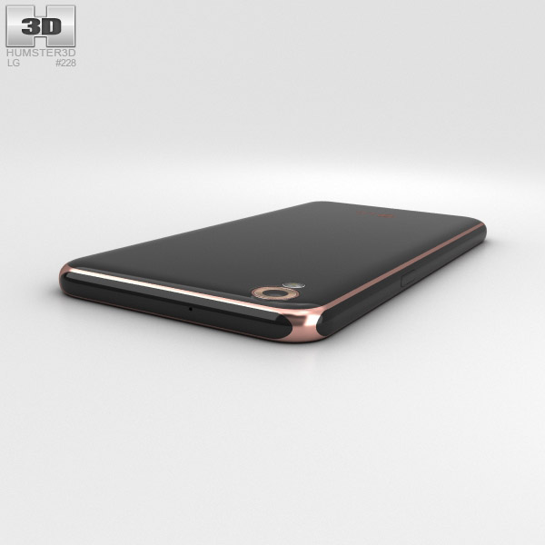 LG U Black 3D model - Download Phones on 3DModels.org
