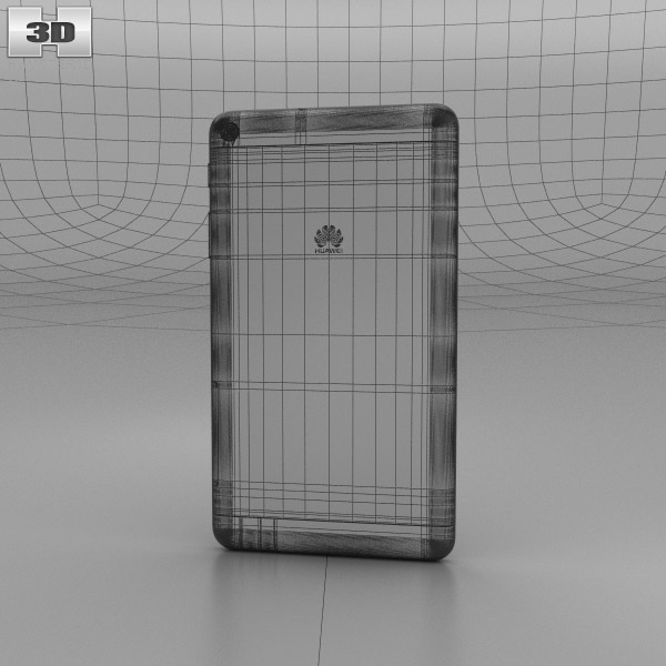 Huawei MediaPad T2 7.0 Silver 3D model - Download Tablet on 3DModels.org