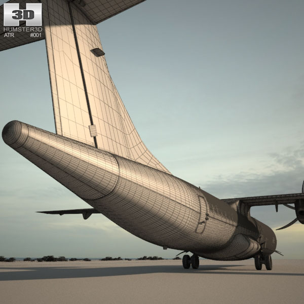 ATR 72 3D model - Download Airliner on 3DModels.org