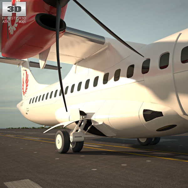 ATR 72 3D model - Download Airliner on 3DModels.org