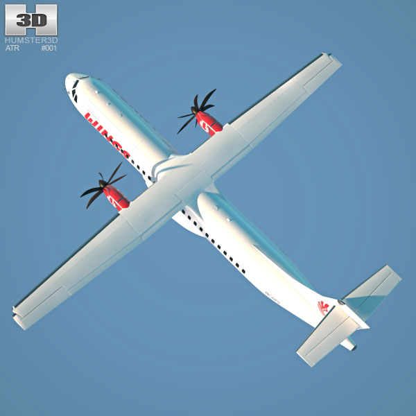 ATR 72 3D model - Download Airliner on 3DModels.org