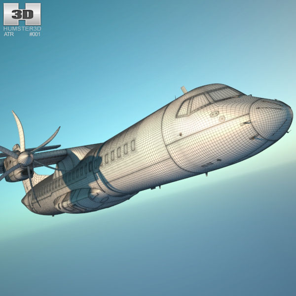 ATR 72 3D model - Download Airliner on 3DModels.org