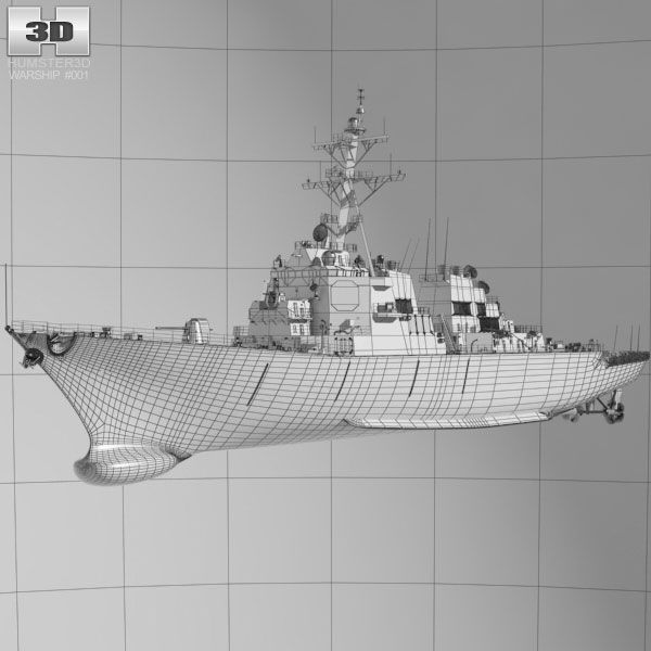USS Arleigh Burke (DDG-51) 3D model - Download Warship on 3DModels.org