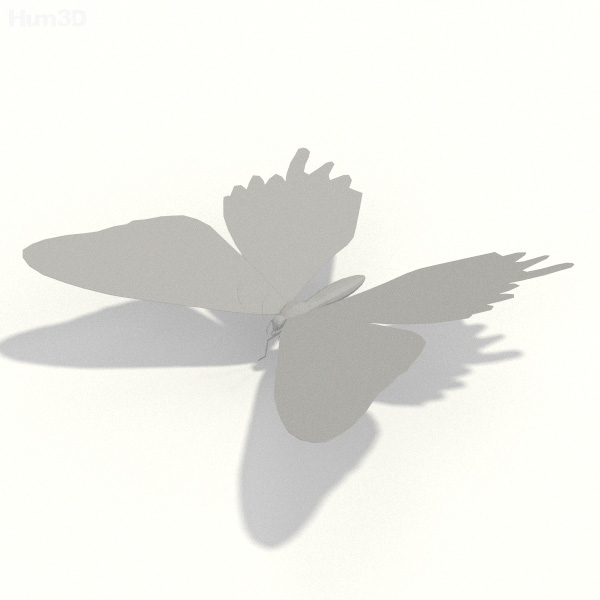 Madagascan Sunset Moth Low Poly 3D model - Download Insects on 3DModels.org