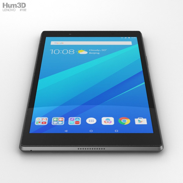Lenovo Tab 4 8 Black 3D model - Download Tablet on 3DModels.org