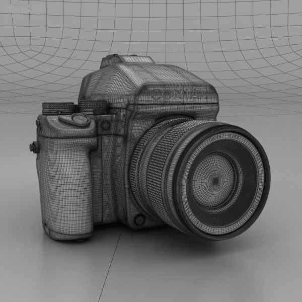 Contax 645 3D model - Download Photo camera on 3DModels.org