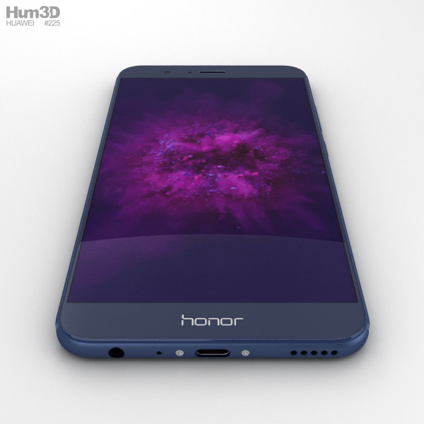 Huawei Honor 8 Pro Blue 3Dモデル - ダウンロード 携帯電話 on 3DModels.org