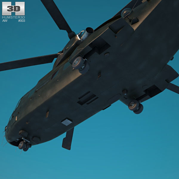 AgustaWestland AW101 Merlin 3D model - Download Helicopter on 3DModels.org