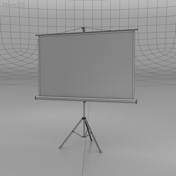 Projector Screen 3D model - Download Dynamic Price on 3DModels.org
