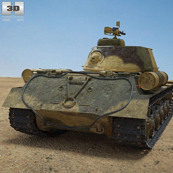 IS-2 3D model - Download Tank on 3DModels.org
