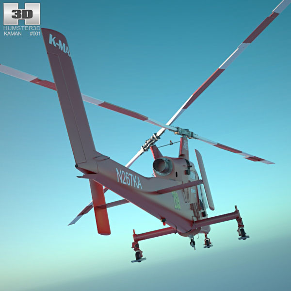 Kaman K-MAX 3D model - Download Helicopter on 3DModels.org