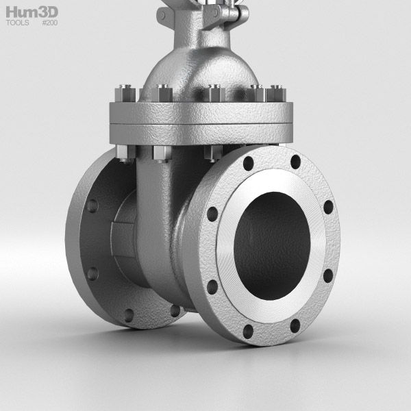 Gate Valve 3D model - Download Tools on 3DModels.org